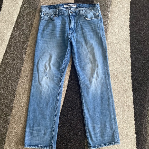 Express | Jeans | Express Rocco Jeans Slim Fit Straight Jeans Size 33 ...